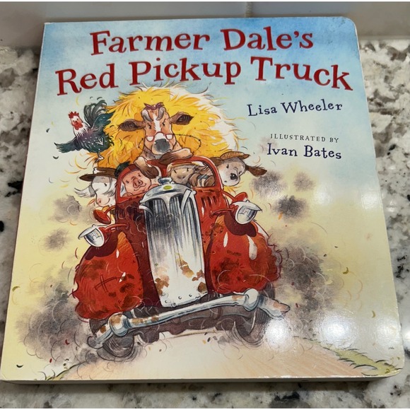 Toys | Farmer Dales Red Pickup Truck Childrens Picture Book By Lisa ...